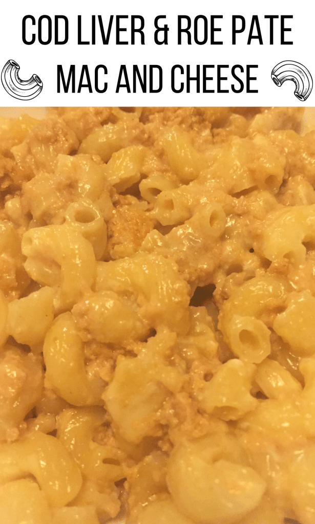 Cod Liver and Roe Pate Mac and Cheese - Green Marshmellow