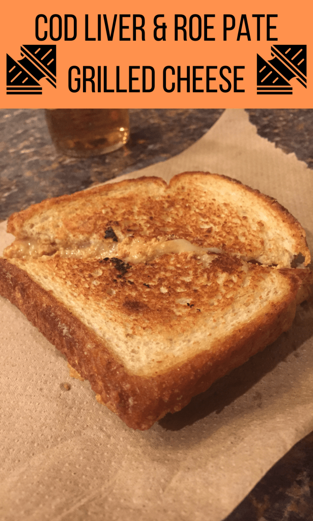 Cod Liver & Roe Pate Grilled Cheese - Green Marshmellow